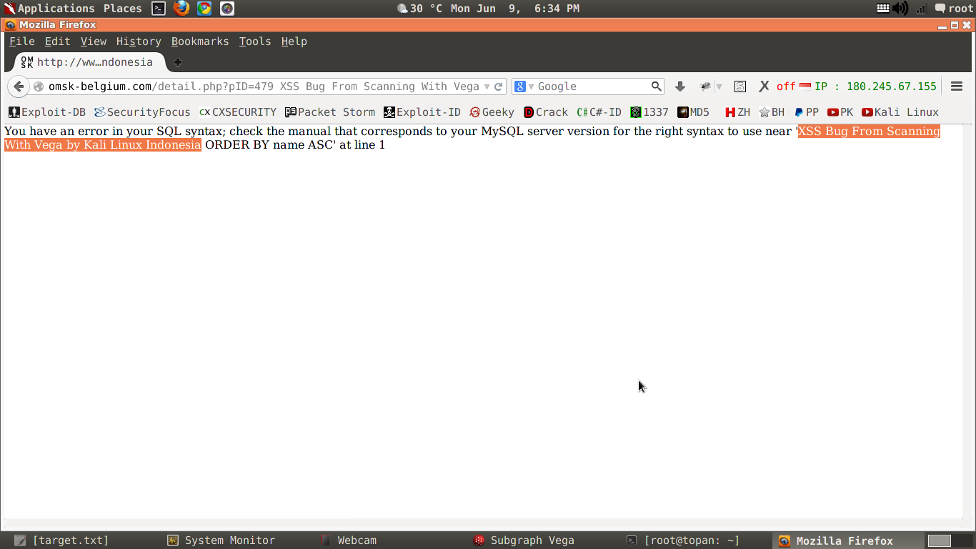 Tutorial Scanning Website Dengan Vega Kali Linux - Skrip Hijau