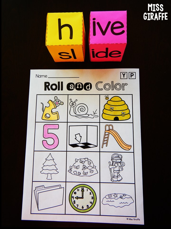 Miss Giraffe's Class: Long Vowel Games for First Grade and Kindergarten