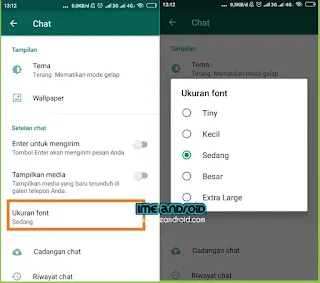 Ganti ukuruan huruf wa