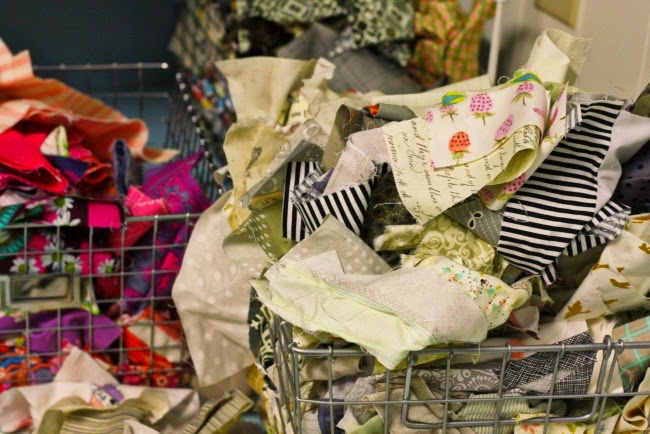 Scrappy Nine Patch and Some Scrap Management