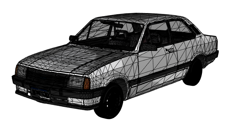 Chevrolet Chevette SL 1.6S 1988 (3DModel)