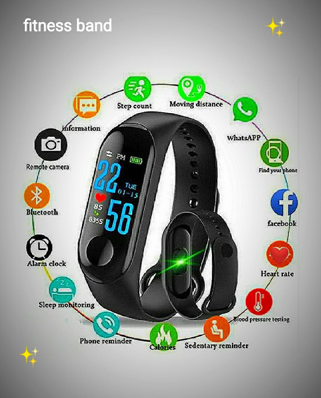 smart band fitness tracker watch