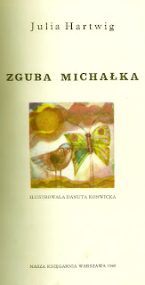 children's book illustrations: Julia Hartwig, Zguba Michałka, ill ...