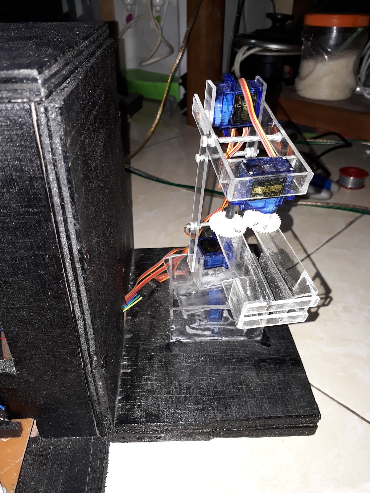 Belajar Mikrokontroler Kontrol Lengan Robot 4 Servo Menggunakan Aplikasi Via Bluetooth
