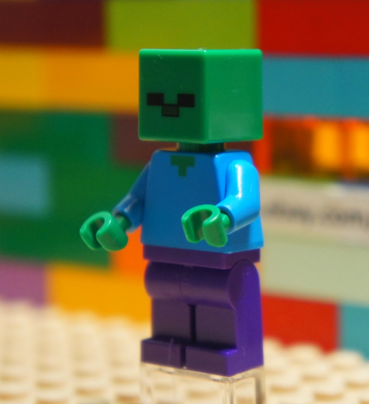 LEGO Minecraft MIN010 ZOMBIE Minifigure w/ Steve Torso Design ~ stores ...