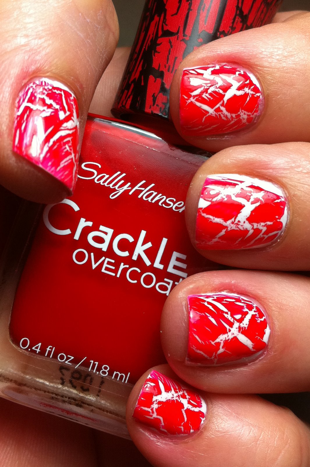 Lacquered Me: Red Crackle