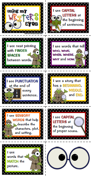 Sailing Through 1st Grade: Using Writer's Eyes