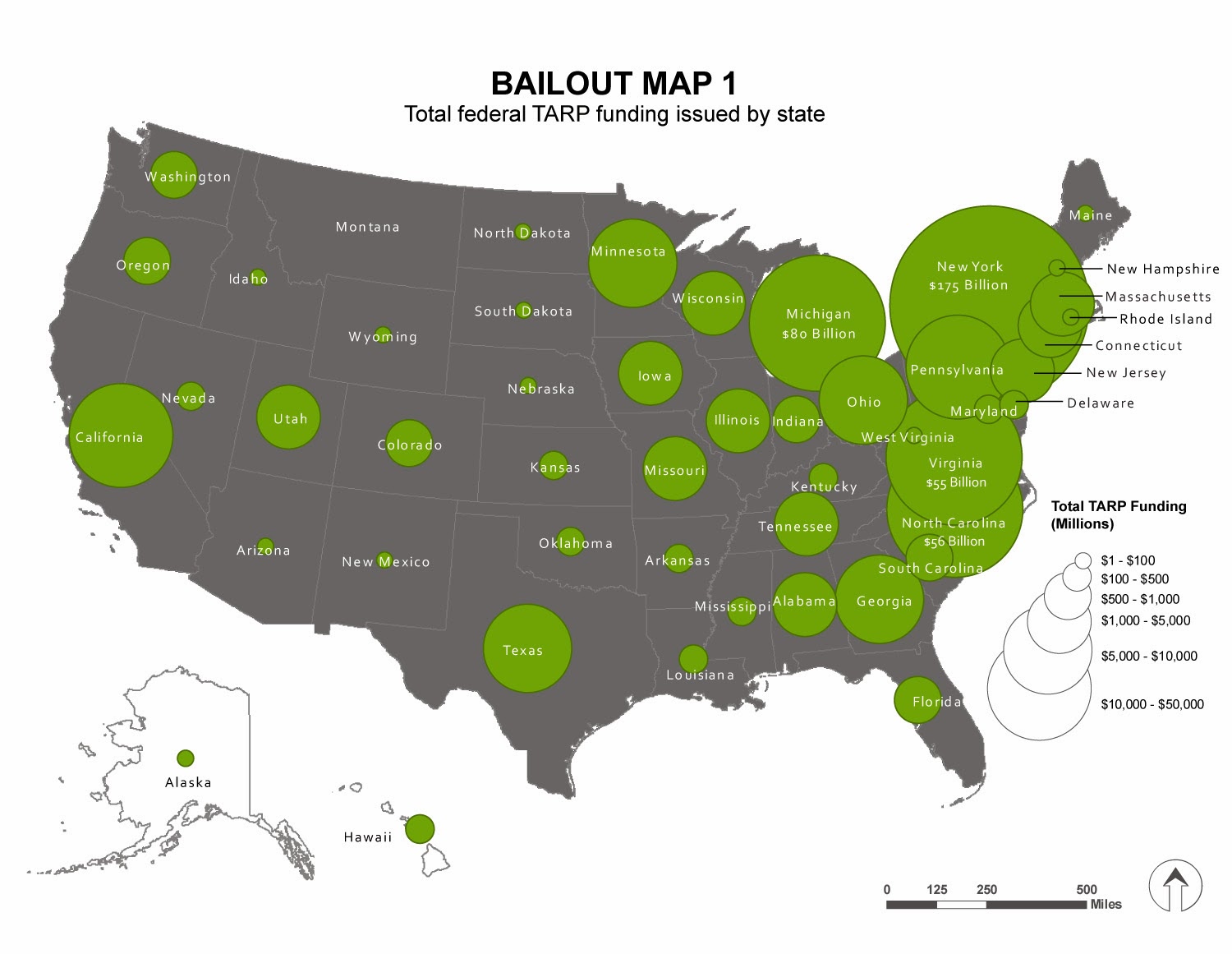 Map Catalog: Range Graded Proportional Circle Map