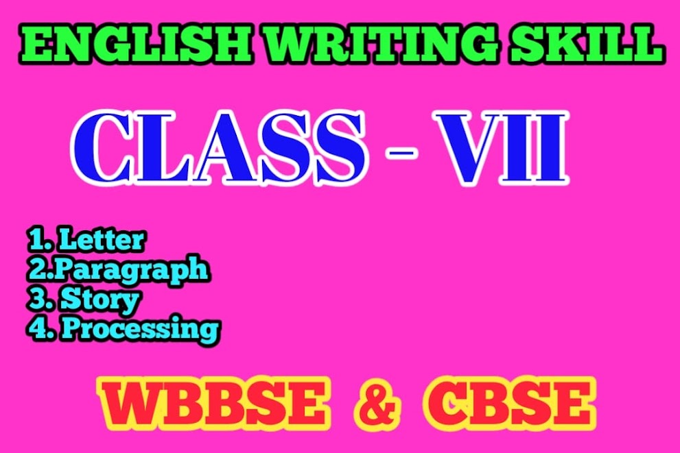 SUGGESTIVE ENGLISH ENGLISH WRITING Class 7 SUGGESTIVE ENGLISH ENGLISH WRITING Class 7