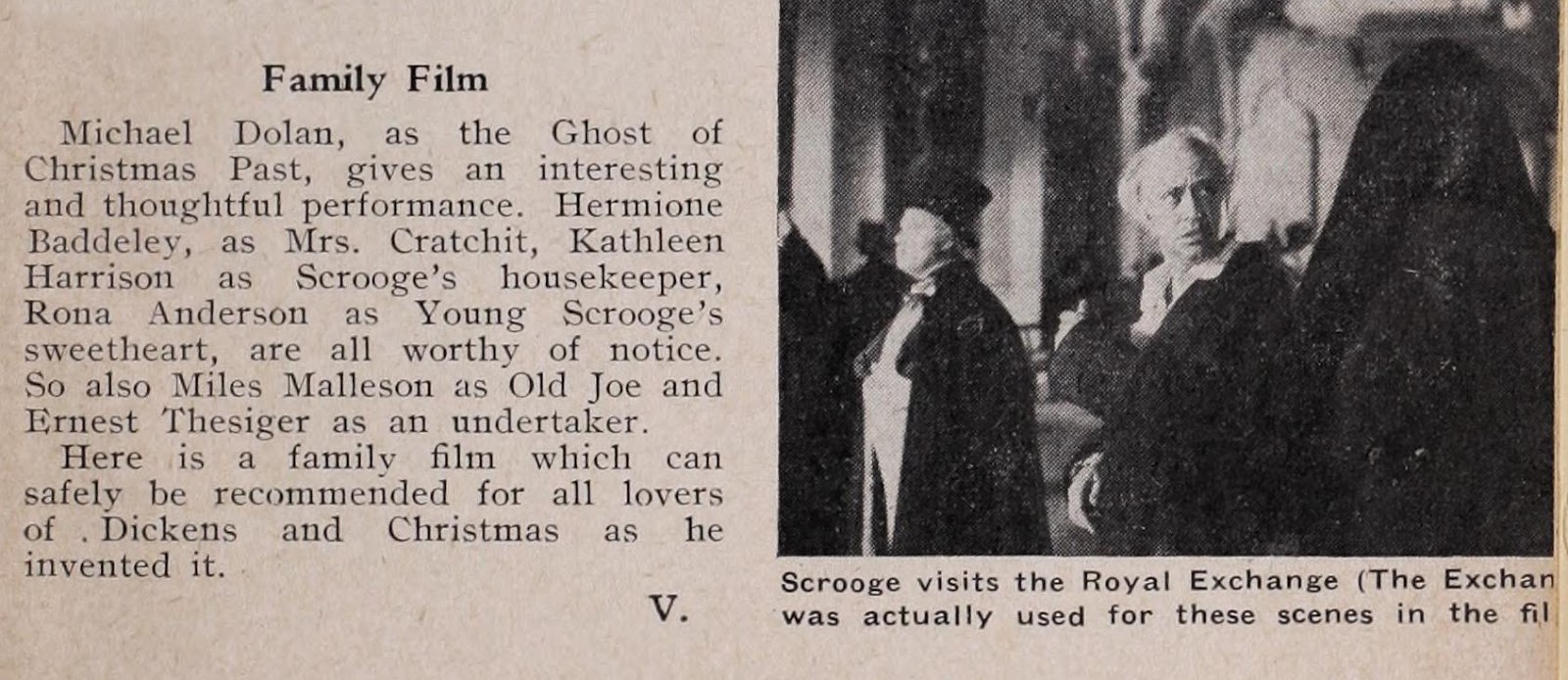 EverythingCroton: 1951 REVIEW OF SCROOGE!