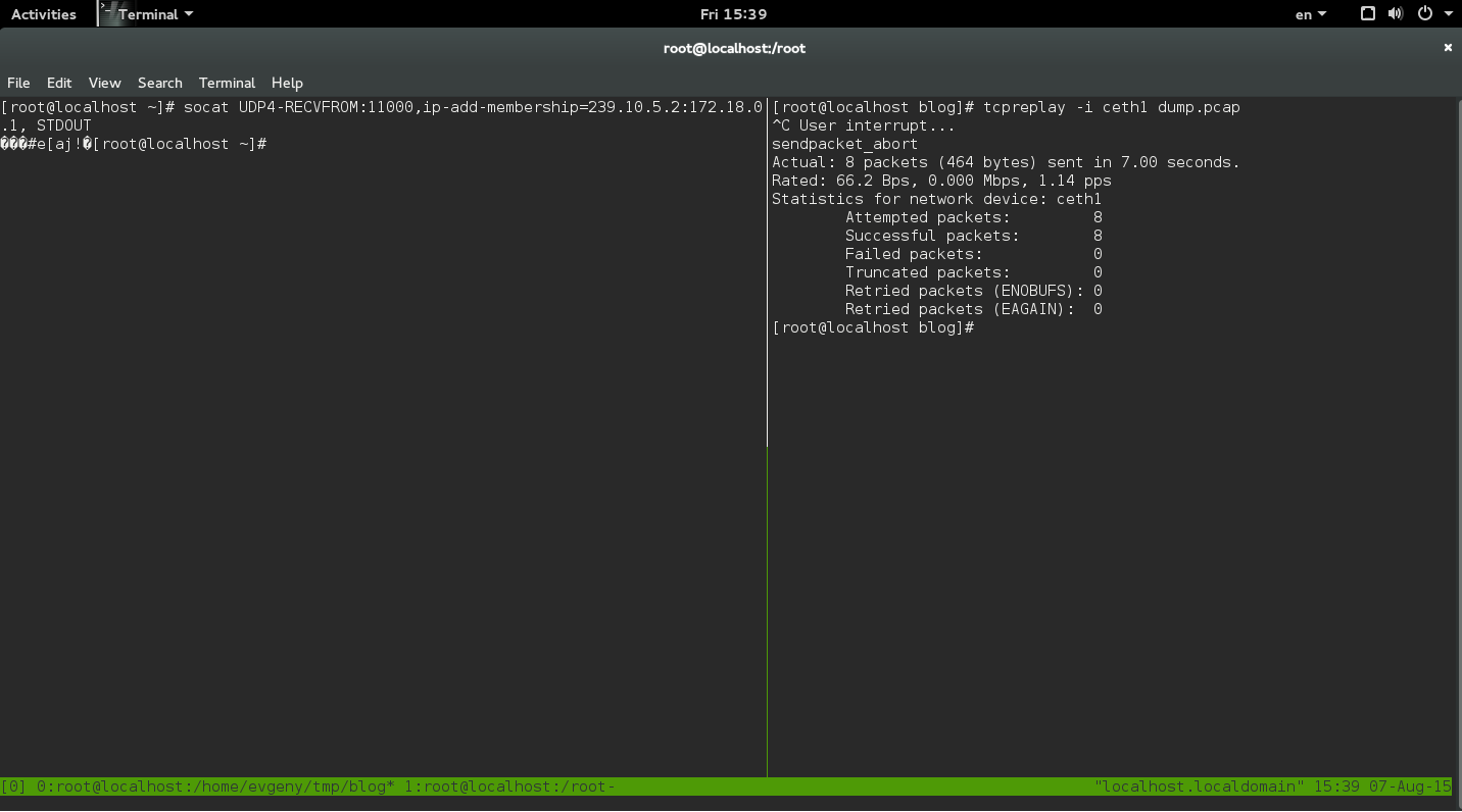 Network magic: Part II: Send packets on the same computer running tcpreplay