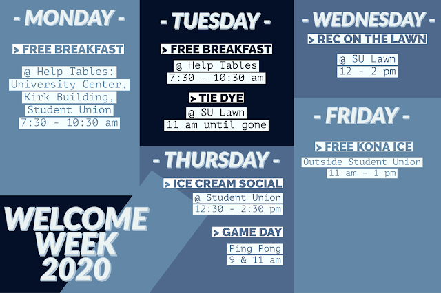 Welcome Week 2020 Features Activities for Students