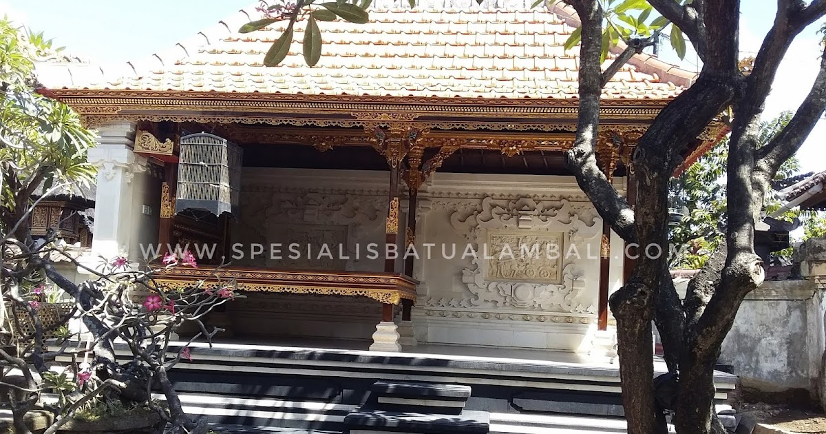 Bale saka 6 putih denpasar - Spesialis Batu Alam Bali