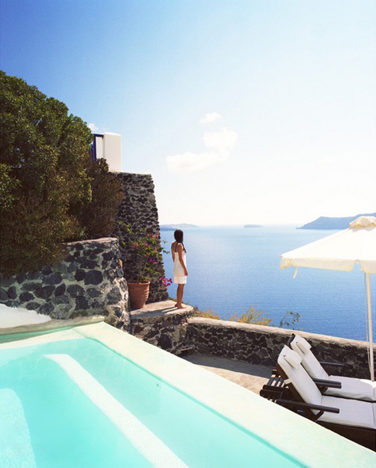 Marie Agneau: Perivolas Resort, Santorini, Greece