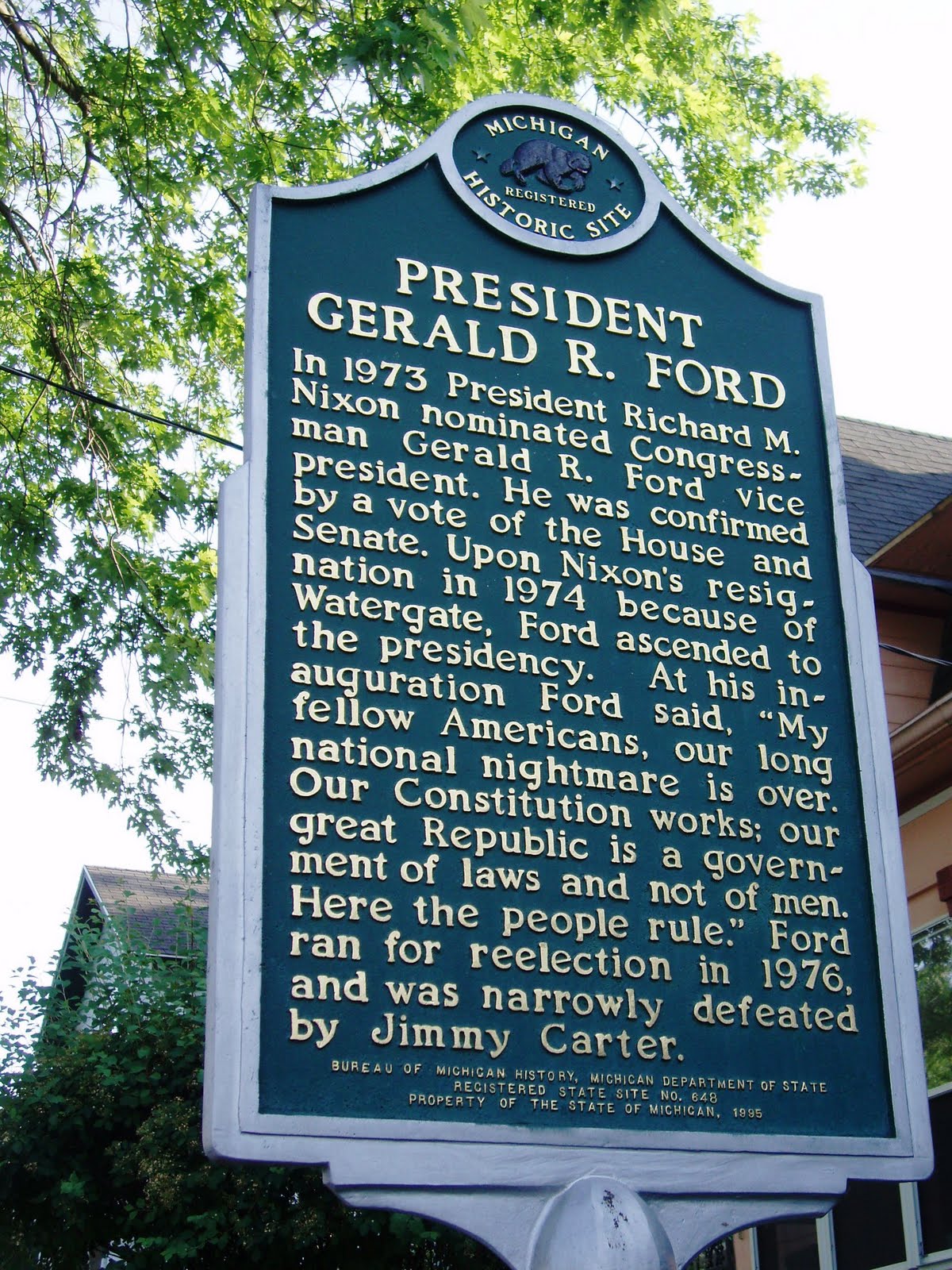 History and Culture by Bicycle: Gerald R. Ford Boyhood Home