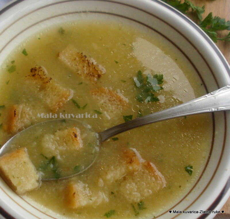 MALA KUVARICA - ZLATNE RUKE: Čičoka- posna čorba