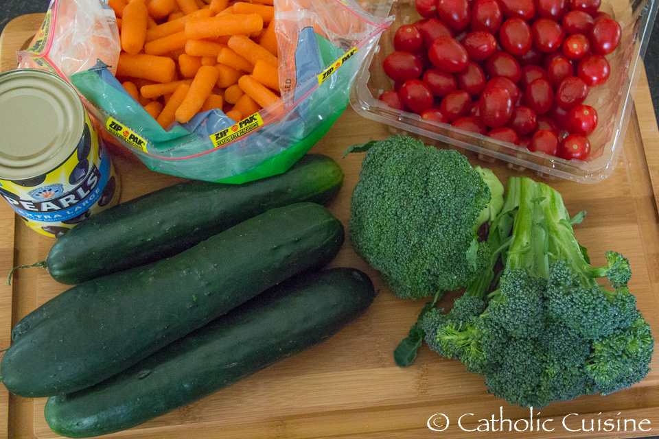 Catholic Cuisine: St. George and the Dragon Veggie Platter
