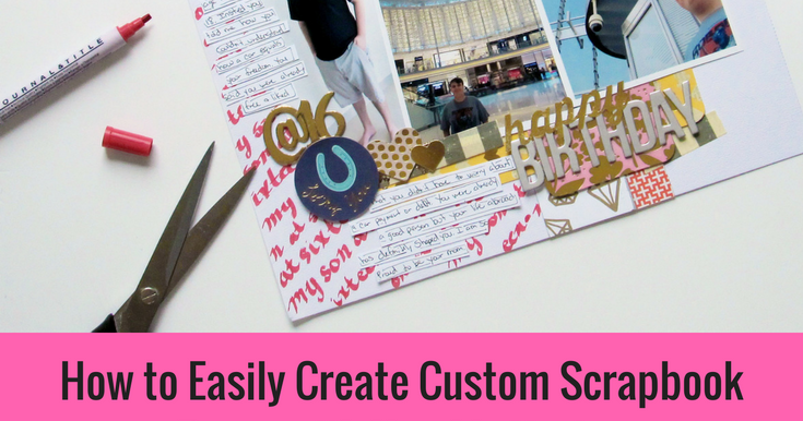 Layout-A-Week: How to Easily Create Custom Scrapbook Paper with Hand ...