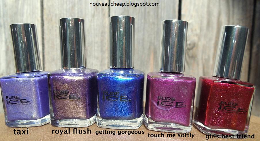 New Pure Ice Nail Polish shades: swatches! | Nouveau Cheap