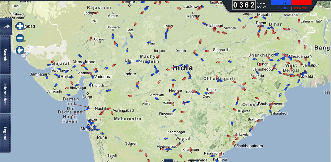 Job Openings in India: Find the Current Location of Indian Trains on a ...