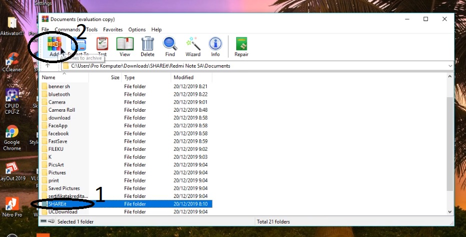 Cara compress file atau folder dan memberinya password - BRO-TECHNO