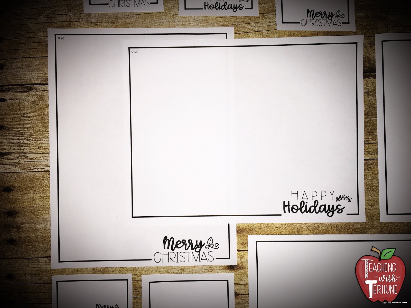 Teaching With Terhune: CHRISTMAS CARD IDEAS FOR PARENTS