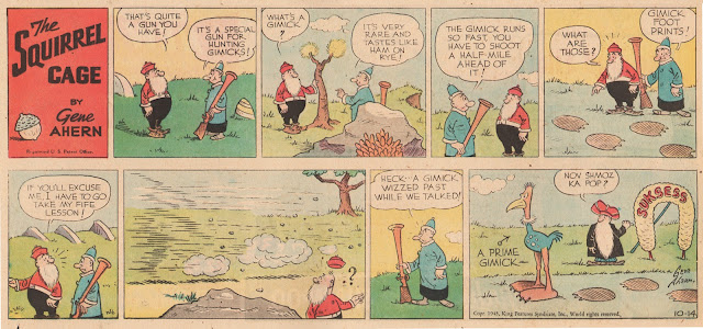 Screwball Comics: Gene Ahern's Gimmick in The Squirrel Cage (1945)