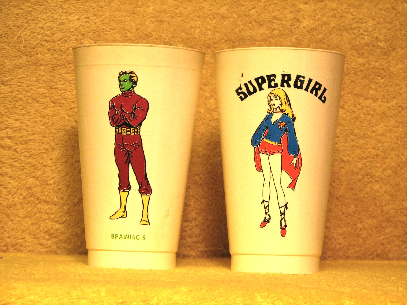 Summer means Slurpee cups! Vintage DC Comics character cups