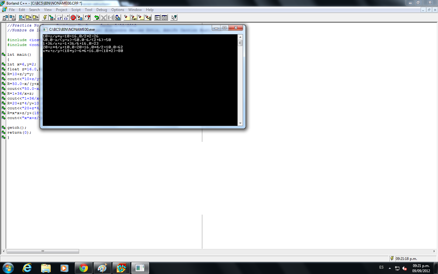 Programacion estructurada: PRACTICA NO.2