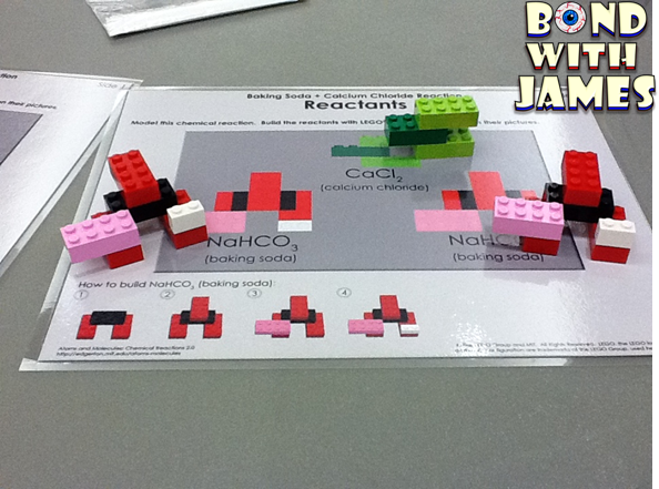 Bond with James: Model a Chemical Reaction with Common LEGO® Bricks!