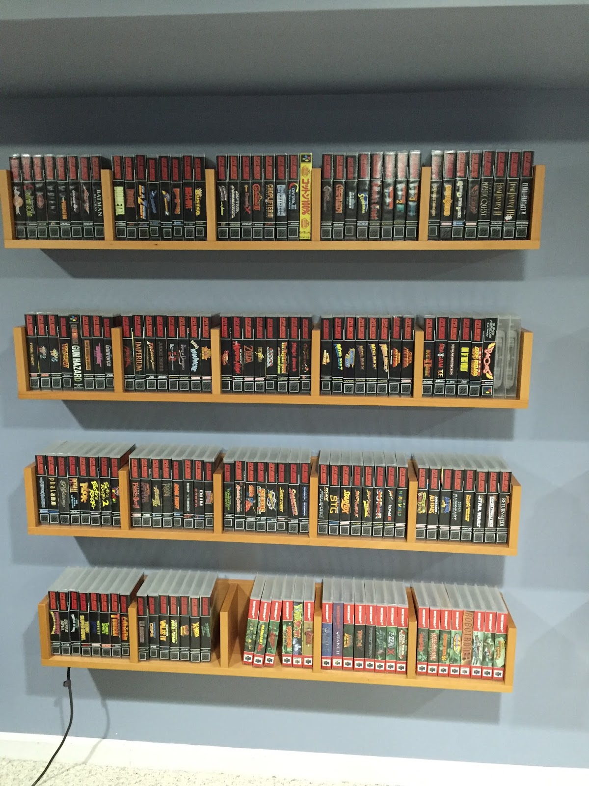 Retro Gamer Randomness: Re-organization and Shelving of the Collection