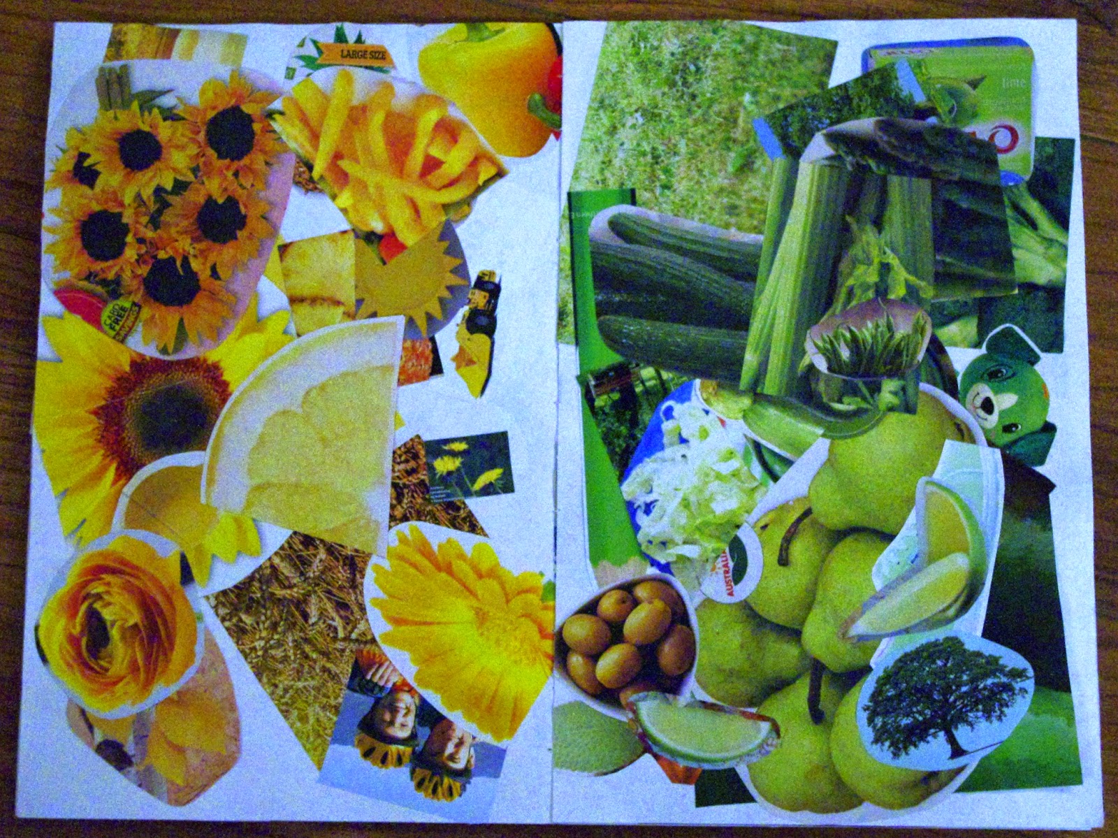 From Scratch Mom: Colour Collage Booklet