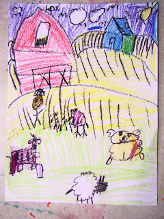 Primary Art: 1st grade farm