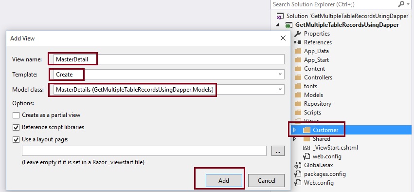 Show Multiple Table Data On View In Aspnet Mvc
