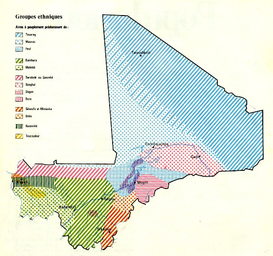 Mali Ethnic Map