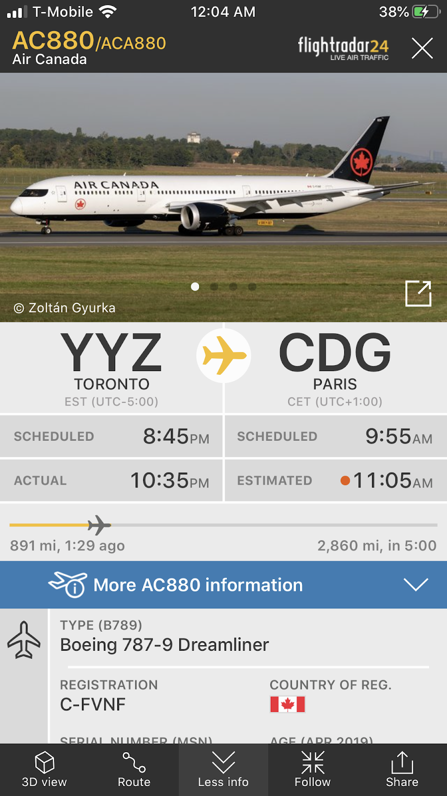 FlightView , Flight Radar 24 blog live flight tracker on, the Middle ...