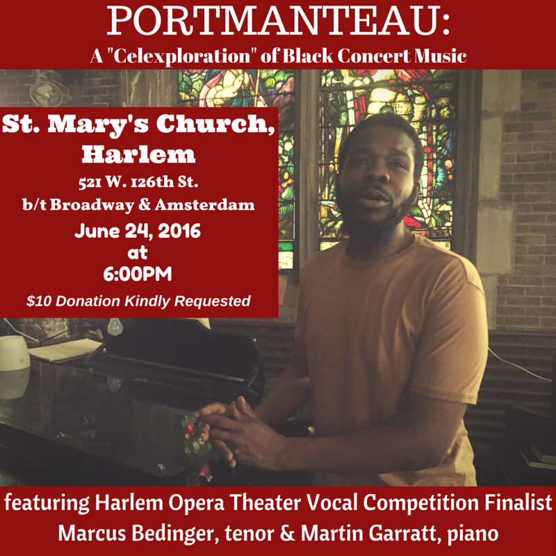 AfriClassical: Harlem Opera Theater Vocal Competition Finalist Marcus ...