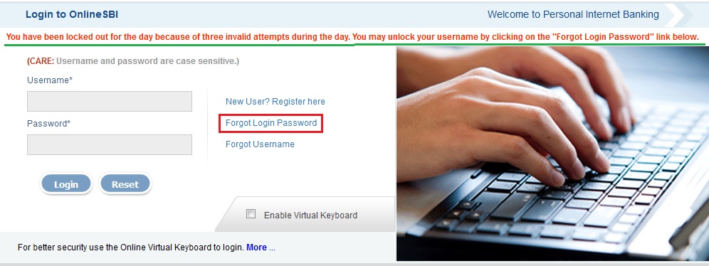 OnlineSBI Account Locked How To Online Reset Or Recover SBI Internet Banking Login Password onlinesbi-account-locked-how-to-online-reset-or-recover-sbi-internet-banking-login-password
