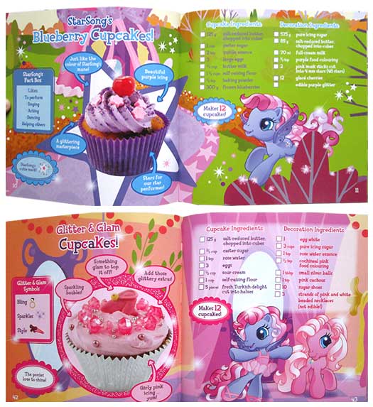 Planet Bayi: My Little Pony Cute Cupcake Recipe Book includes 12 ...