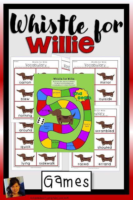 First Grade Love: Whistle for Willie Book Activities