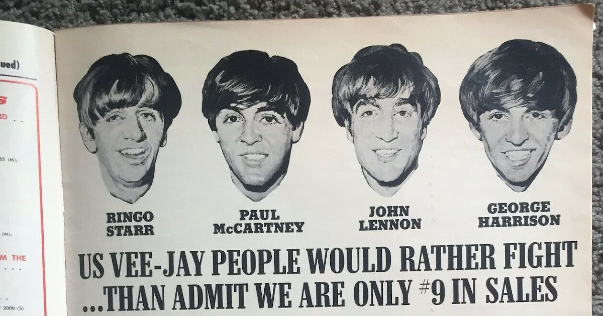 Vintage Beatles ad in Billboard, 1964
