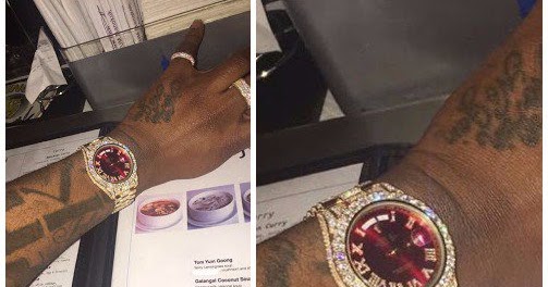 Davido Reveals His Customized Diamond Rolex Watch Cost $120k (Photos ...