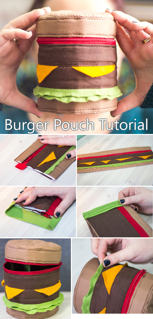Burger Pouch Tutorial ~ DIY Tutorial Ideas!