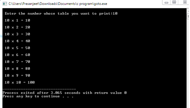 The correct place for easy learning....: C goto