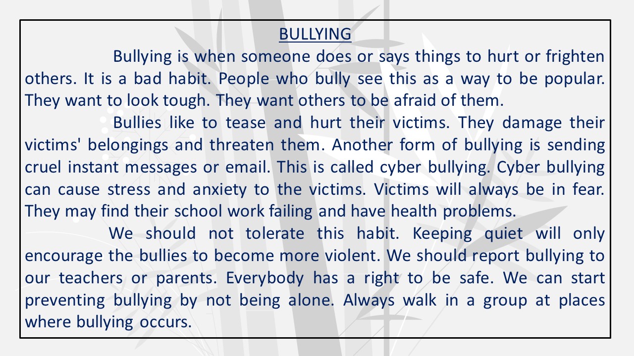 Say 'NO' to Bullying - Anti- Bullying Lesson Plan and Activities