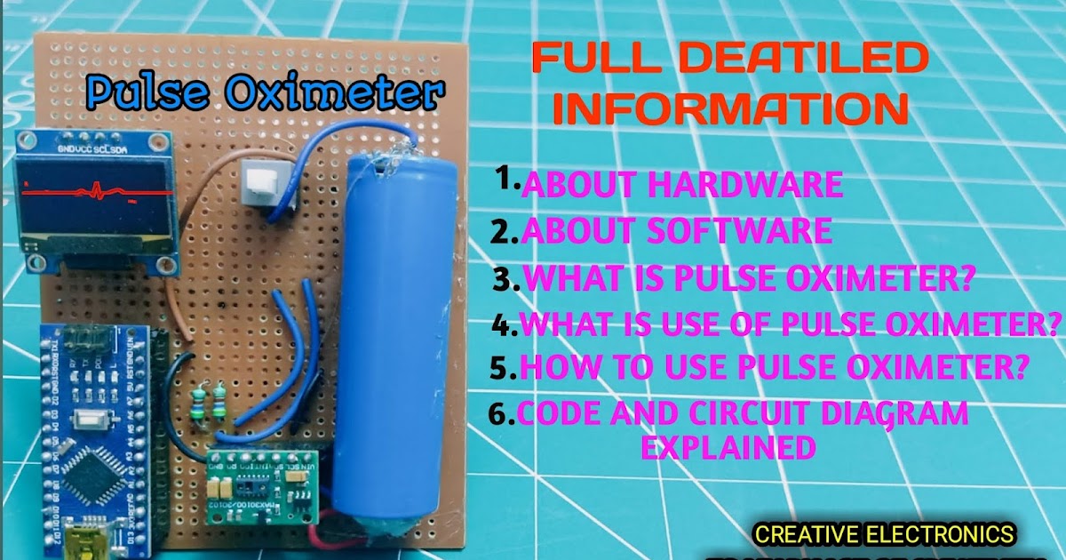 how to make PULSE OXIMETER using ARDUINO