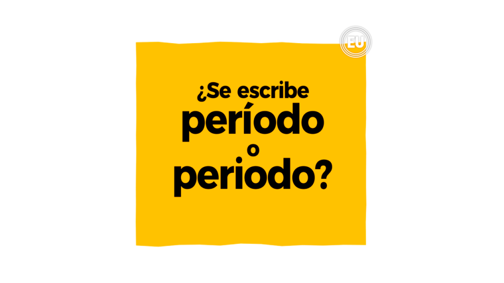 ¿Cómo puedo decirlo: período o periodo?