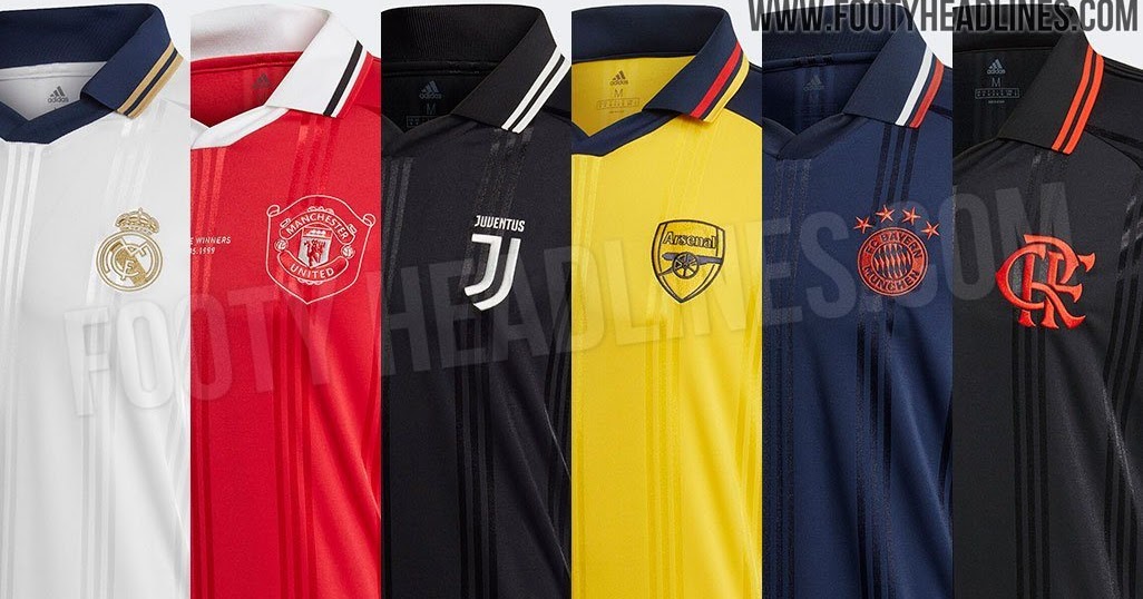 Adidas Arsenal, Bayern, Madrid, Man Utd, Juventus & Flamengo 19-20 Icon ...