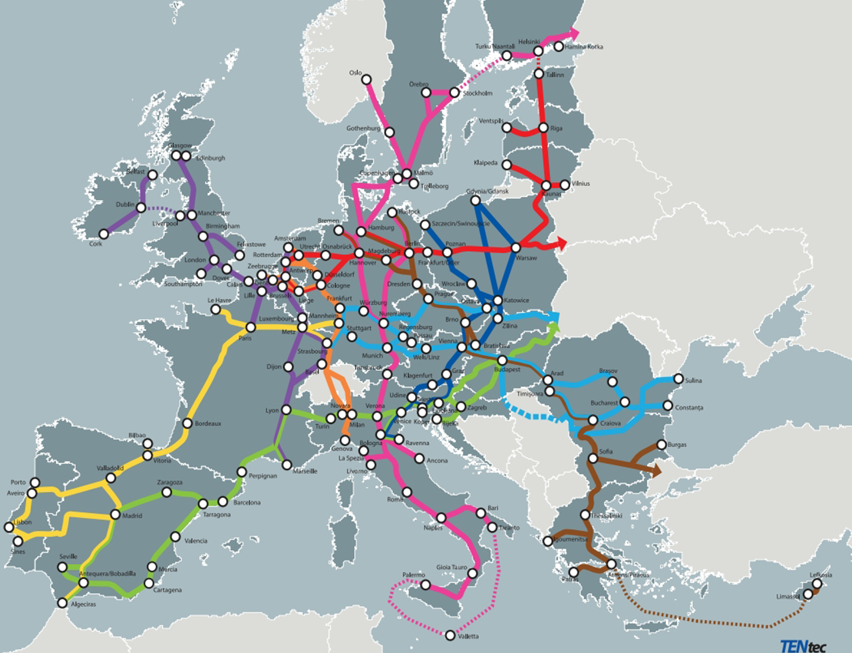 fcsseratostenes: O mapa das redes ferroviárias transeuropeias TEN_T e o ...