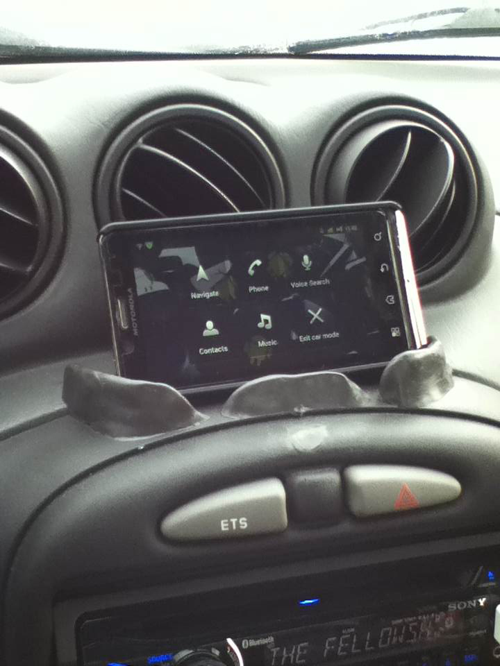 custom car phone mount